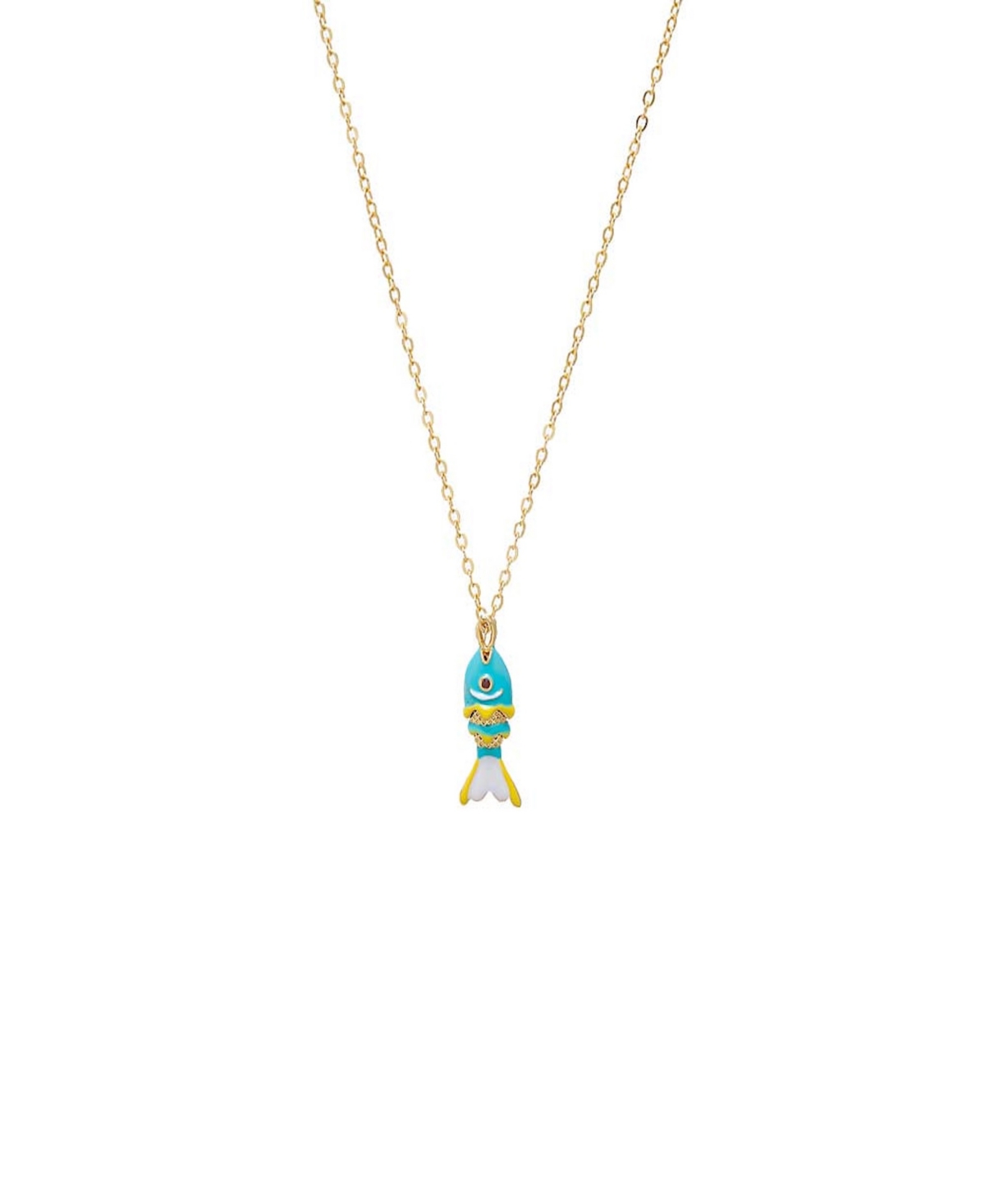 Click here for by Adina Eden Colored Mini Fish Pendant Necklace -... prices