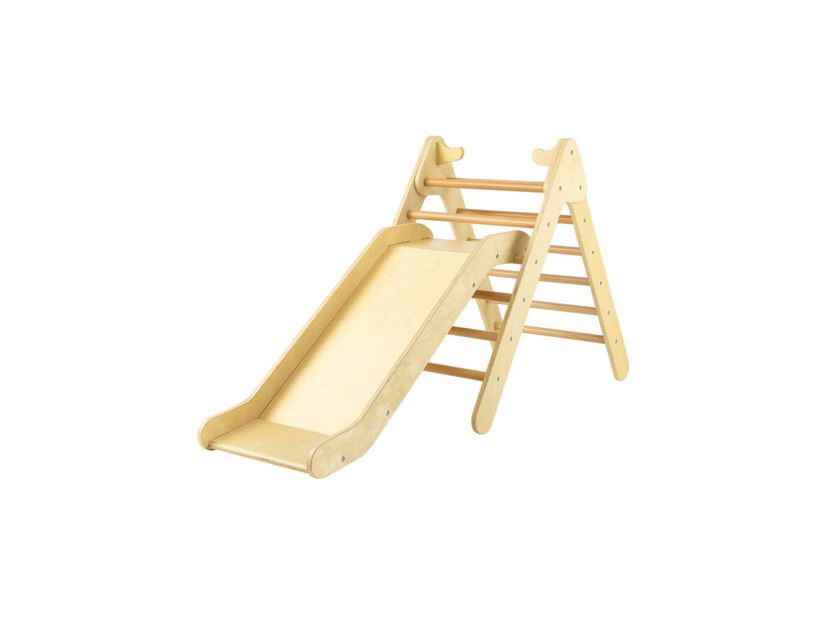 Click here for 2-in-1 Wooden Triangle Climber Set with Gradient A... prices