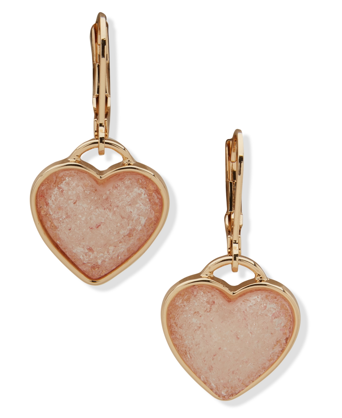 Click here for lonna & lilly Blush Gold-Tone Blush Heart Drop Ear... prices