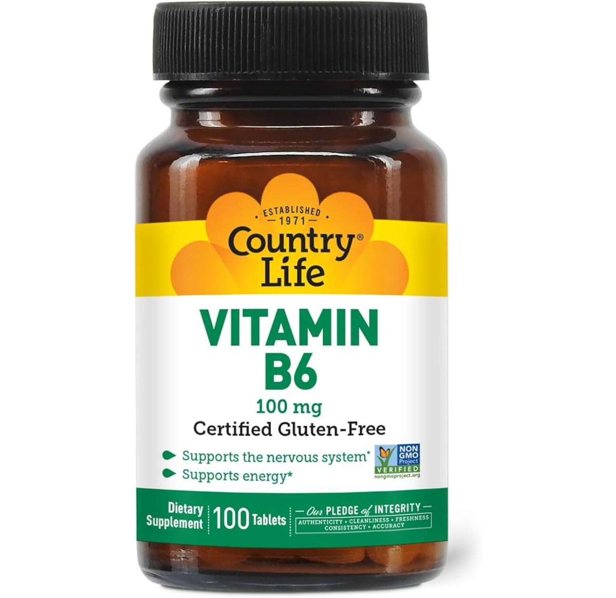 Click here for Country Life Vitamin B-6  100 Mg  100 Tabs prices