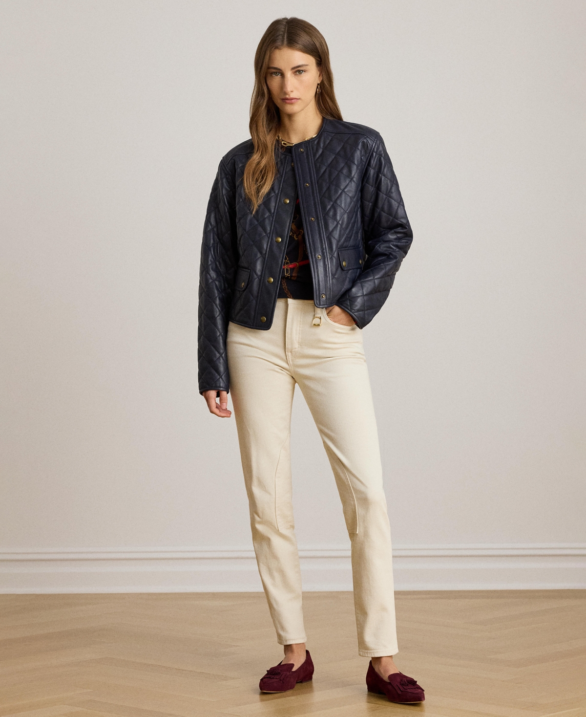 Click here for Lauren Ralph Lauren Womens High-Rise Skinny Ankle... prices