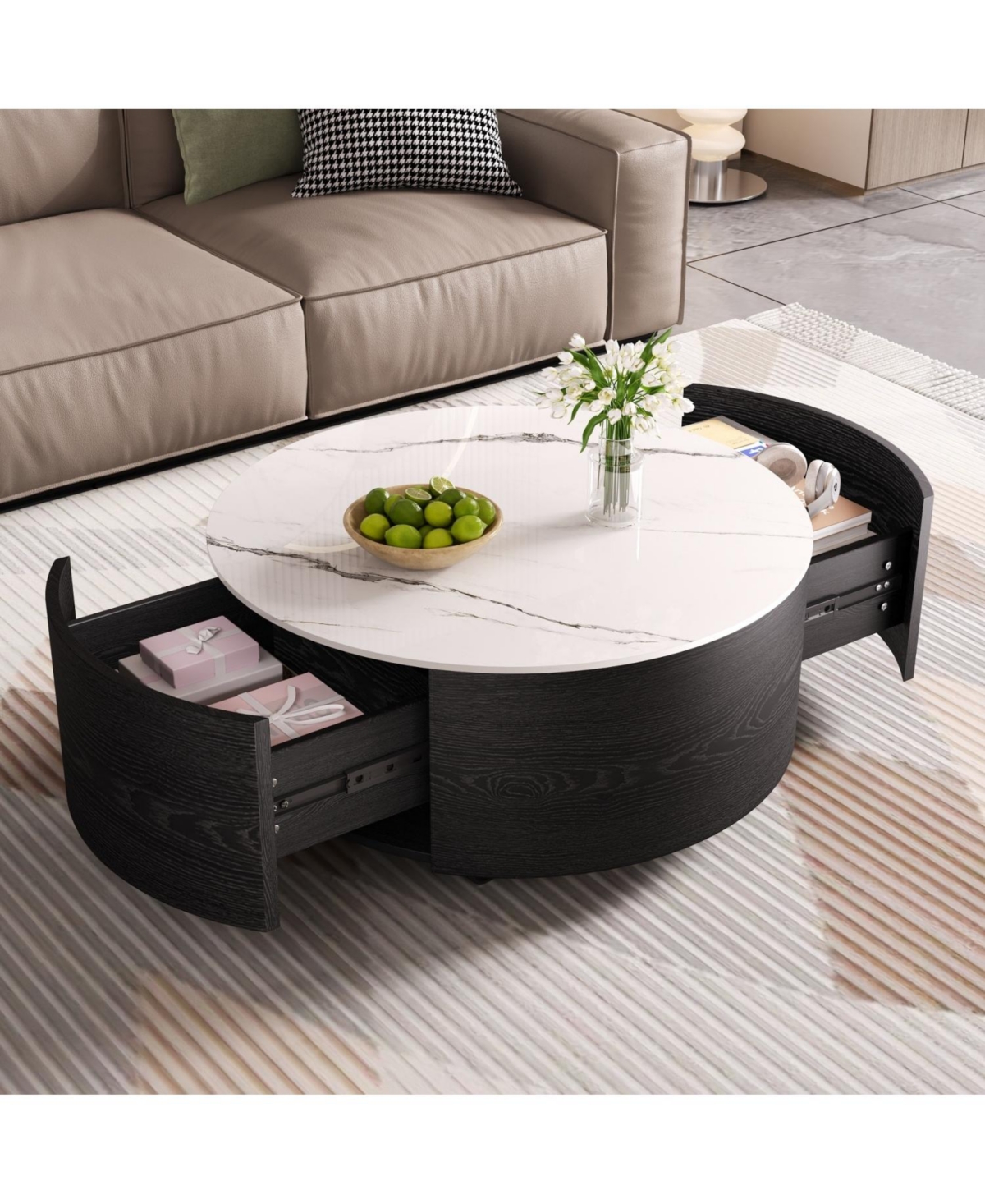 Click here for Streamdale Furniture Streamdale Modern Round Coffe... prices