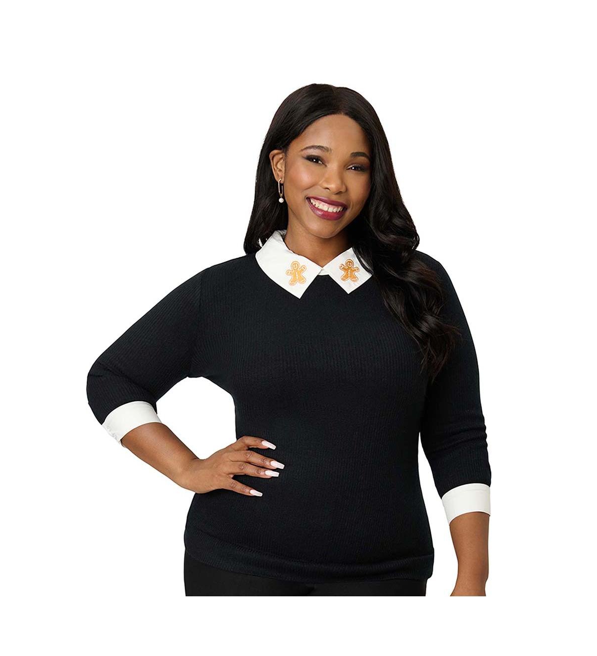 Click here for Unique Vintage Plus Size Sabrina Sweater - Black g... prices