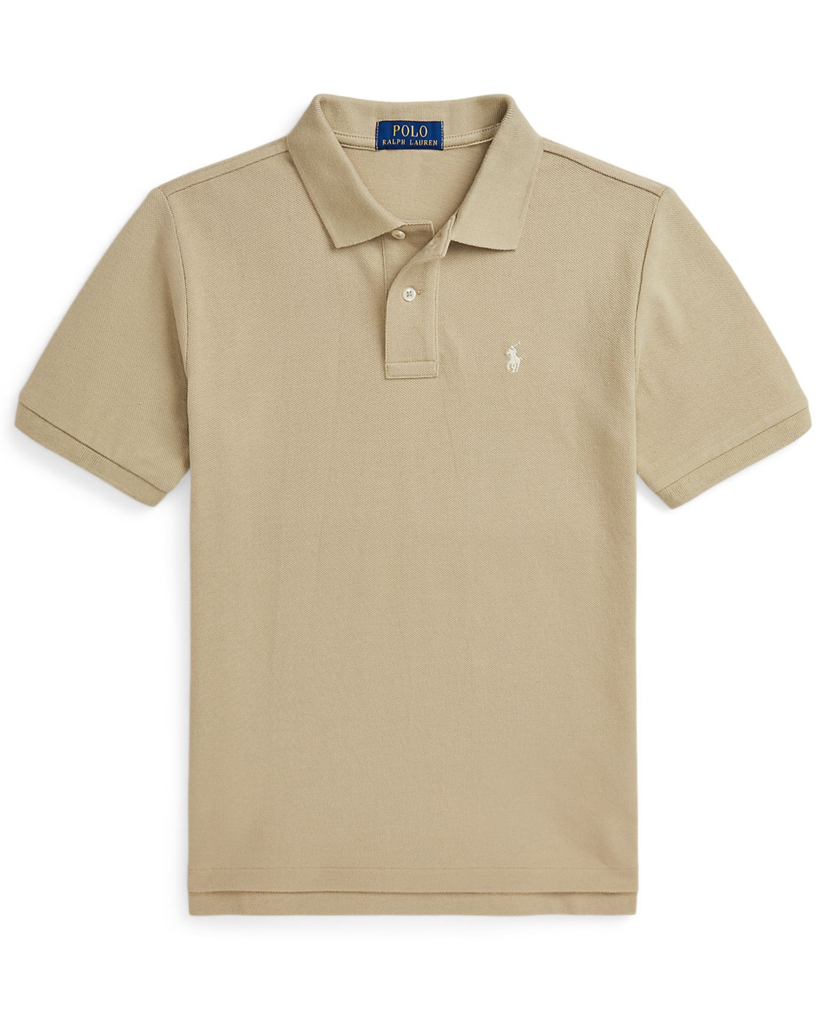 Click here for Polo Ralph Lauren Boys 8-20 Ribbed Polo Shirt - Kh... prices