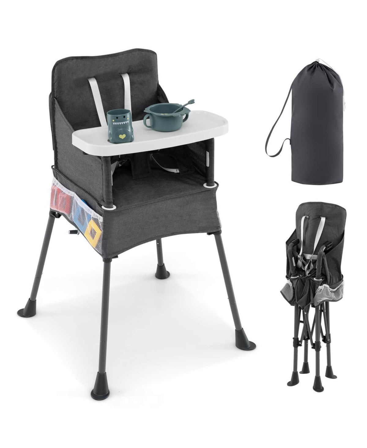 Click here for Costway Toddler Folding High Chair with 2-position... prices