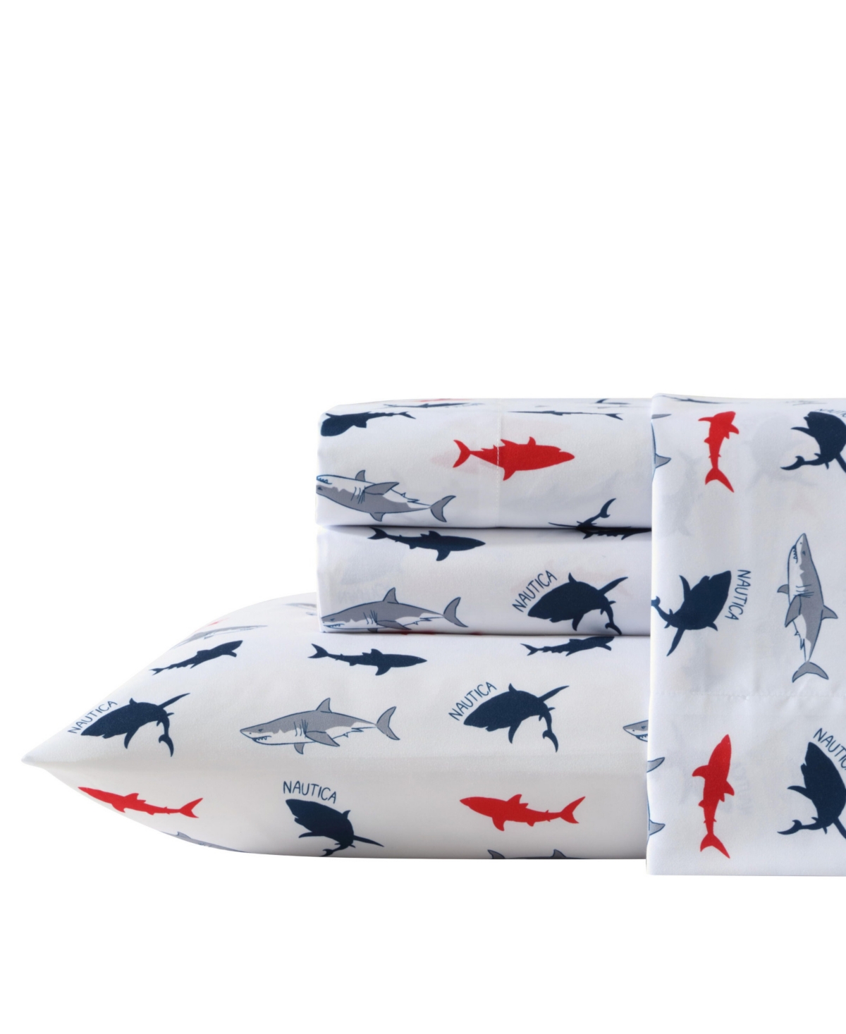 Click here for Nautica Branson Sharks Microfiber 4-Pc. Sheet Set... prices