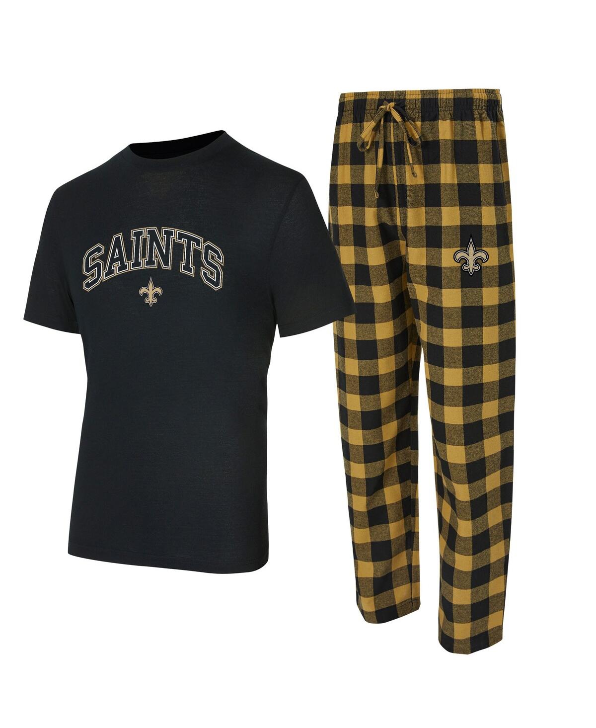 Click here for Concepts Sport Mens 2-Piece Black/Gold New Orleans... prices