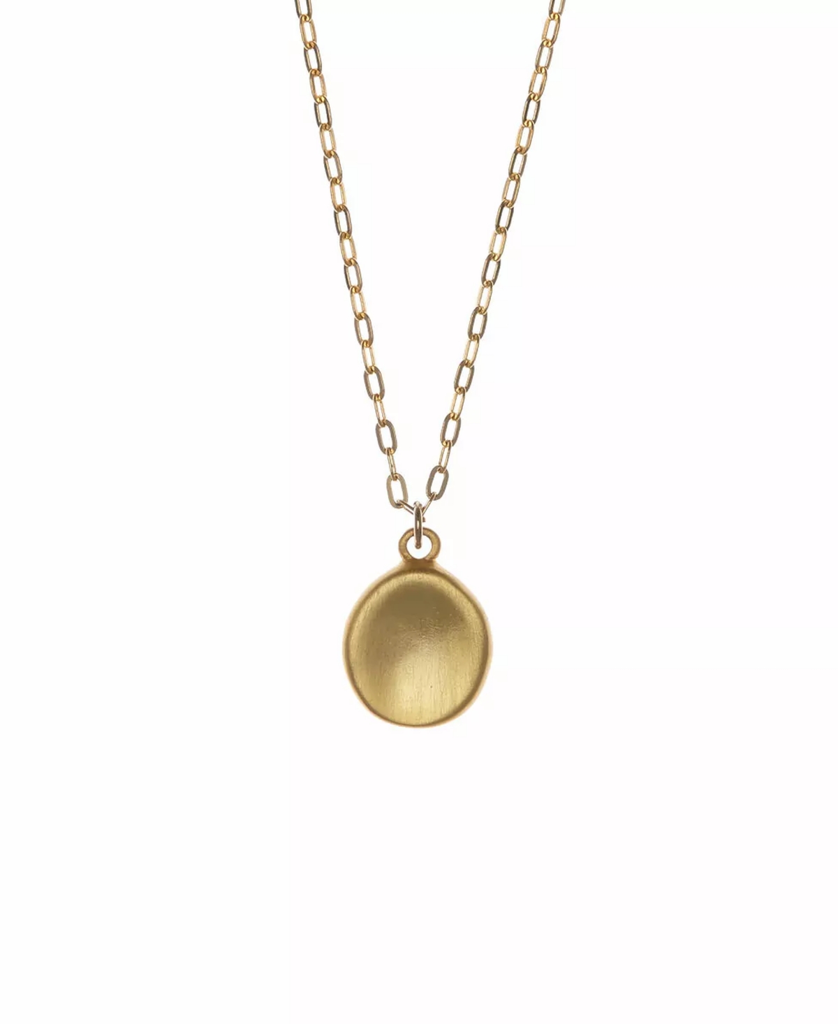 Click here for Uncommon Goods Worry Stone Pendant Necklace - Gold... prices