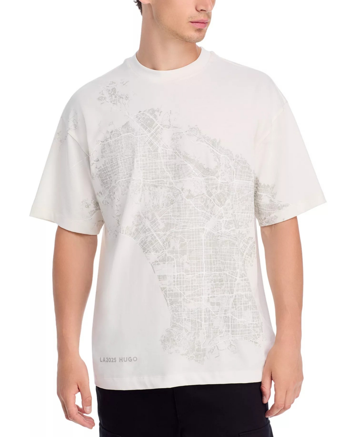 Click here for Hugo Boss Mens Crewneck Regular-Fit T-Shirt - Natu... prices