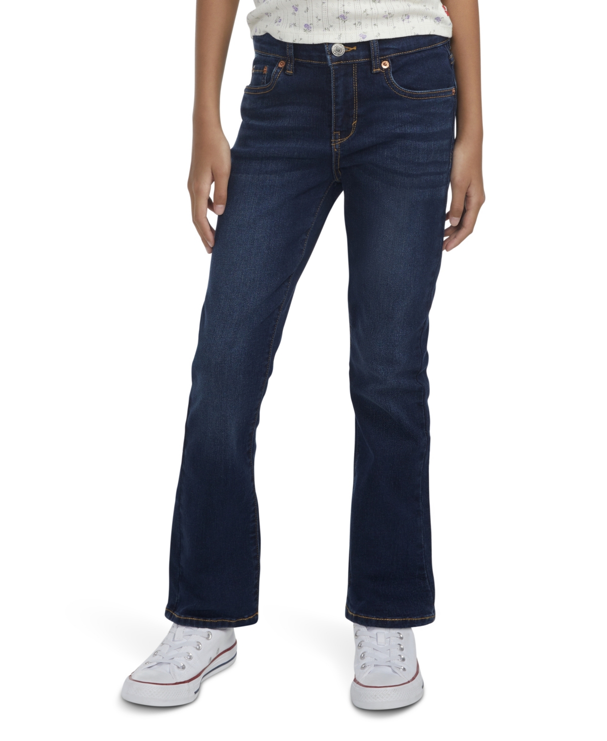 Click here for Levis Big Girls Mid-Rise Classic Bootcut Denim Jea... prices