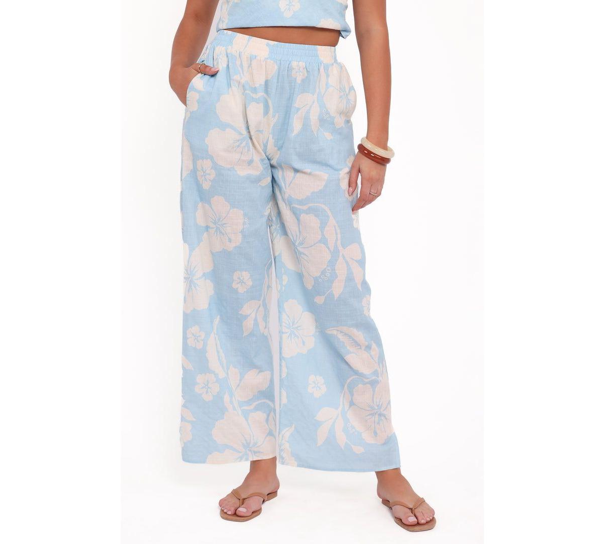 Click here for Petal and Pup Womens Lourdes Wide Leg Pant - Blue... prices