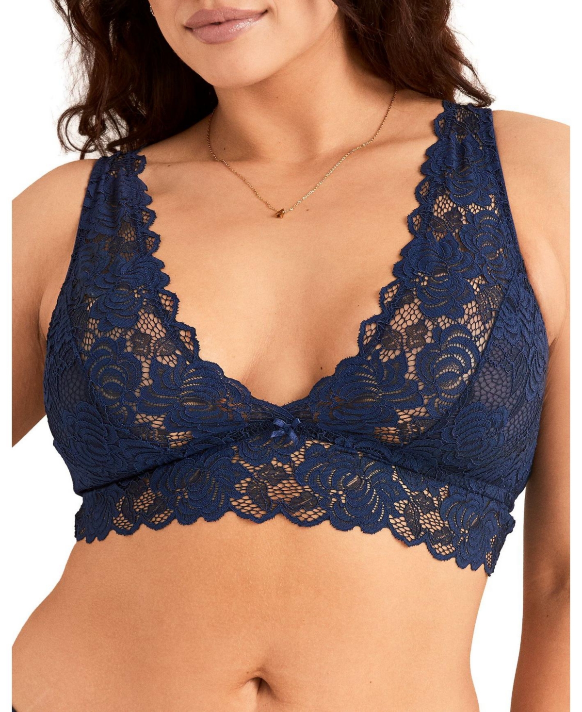 Click here for Adore Me Livi Womens Plus-Size Unlined Bralette Br... prices