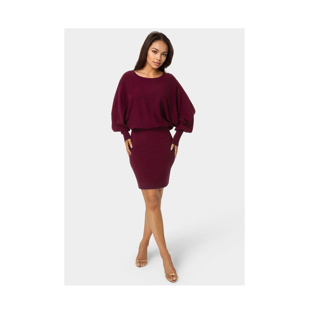 Click here for Bebe Womens Scoop Neck Bloudson Sweater Midi Dress... prices