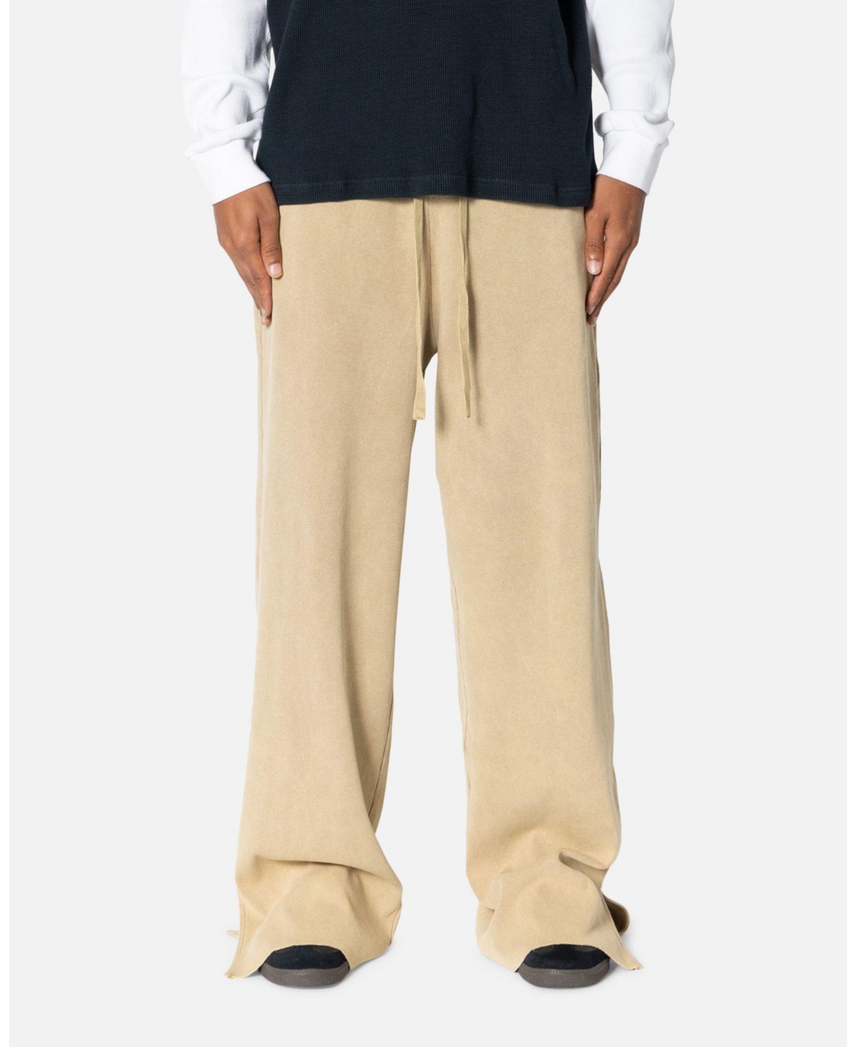 Click here for mnml Mens Ribbed Slinky Sweatpants - Beige prices