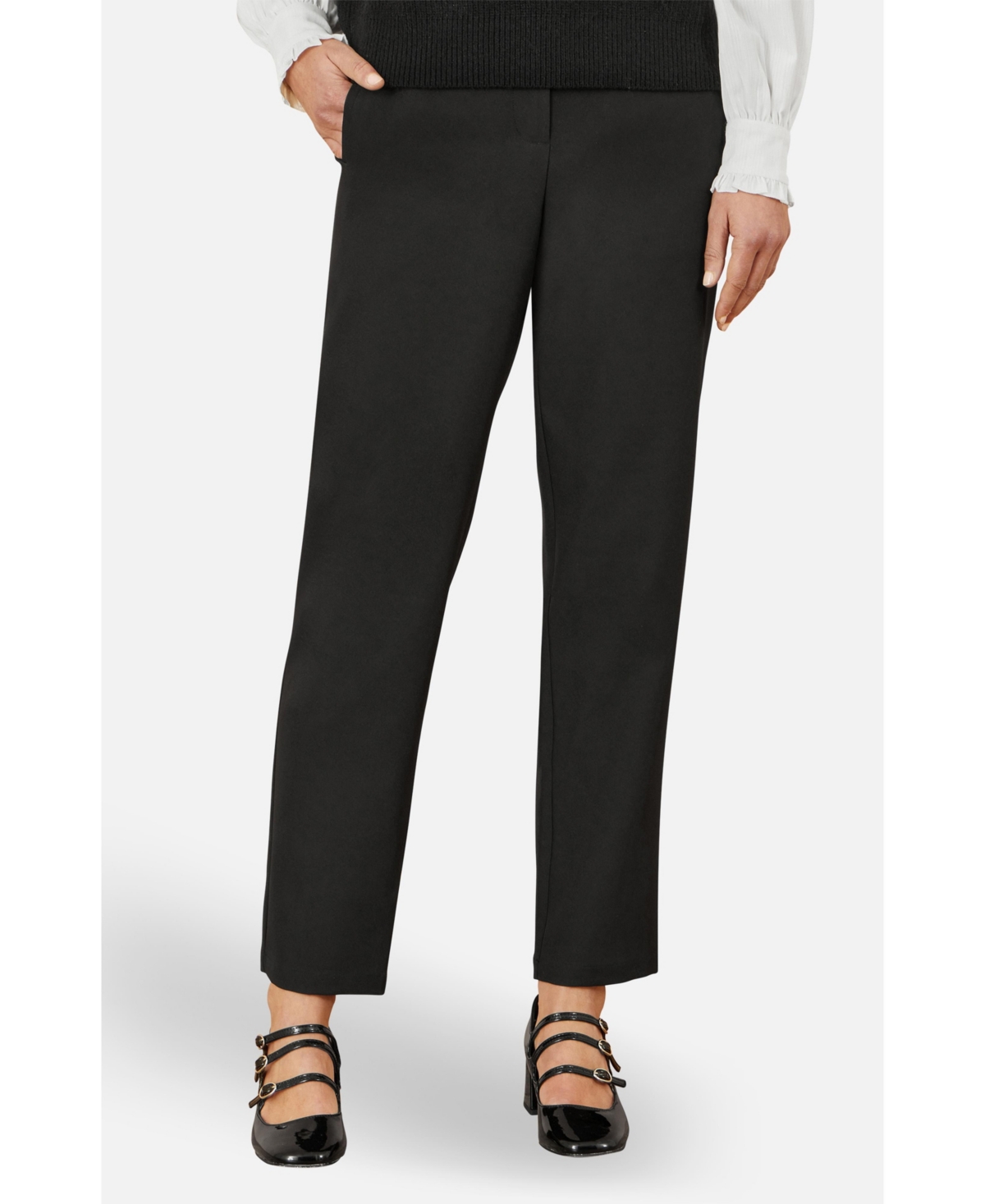 Click here for Yumi Womens Tailored Cigarette Pants - Black prices