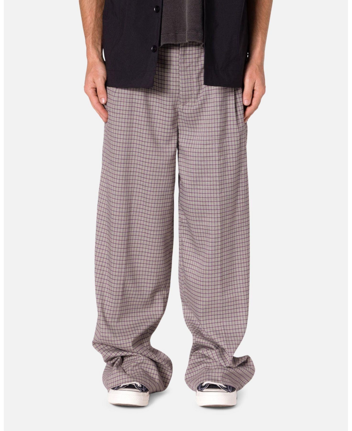 Click here for mnml Mens Wide Leg Trouser Pants. - Grey prices