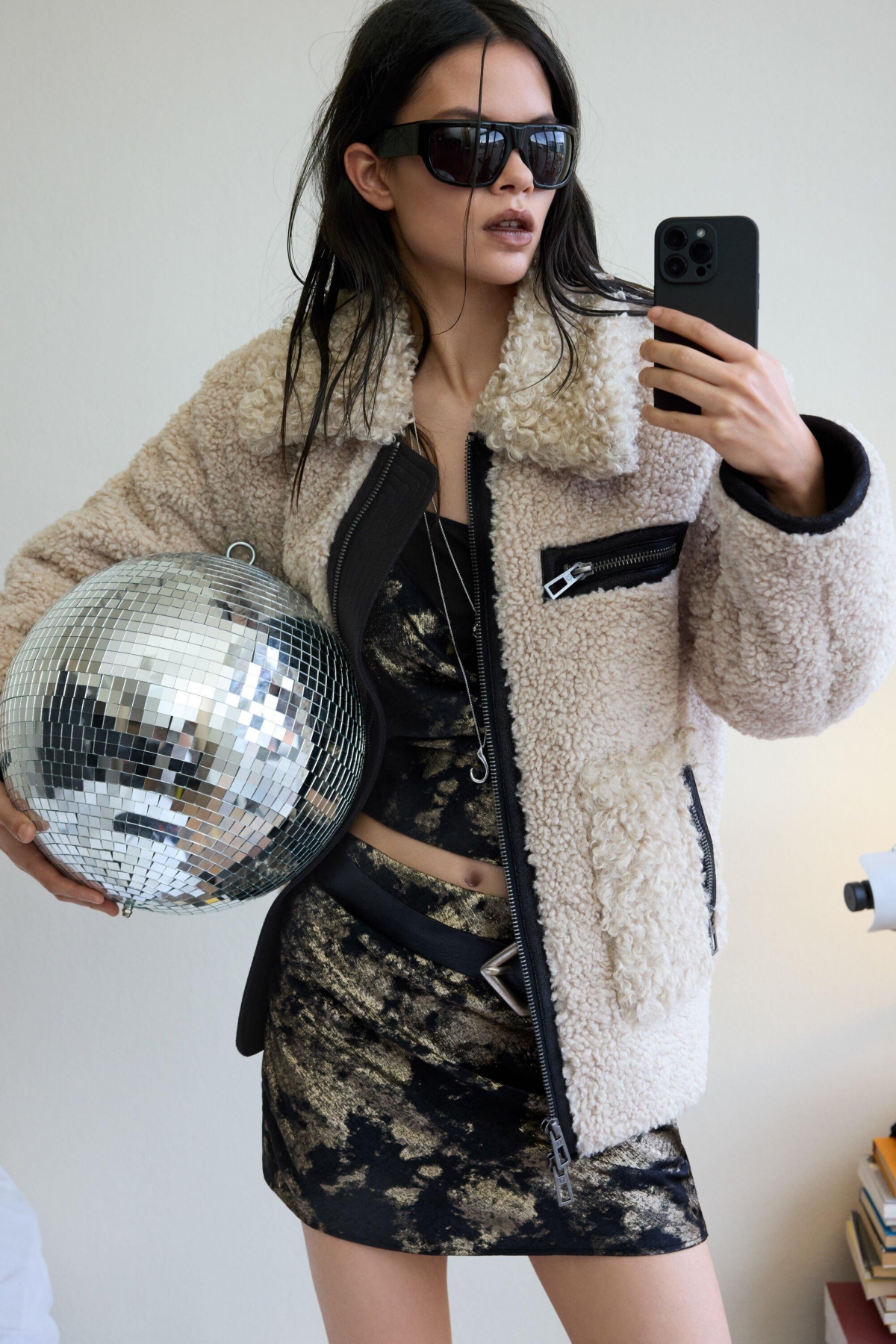 Click here for Desigual Womens Short fleece jacket - Medium beige prices