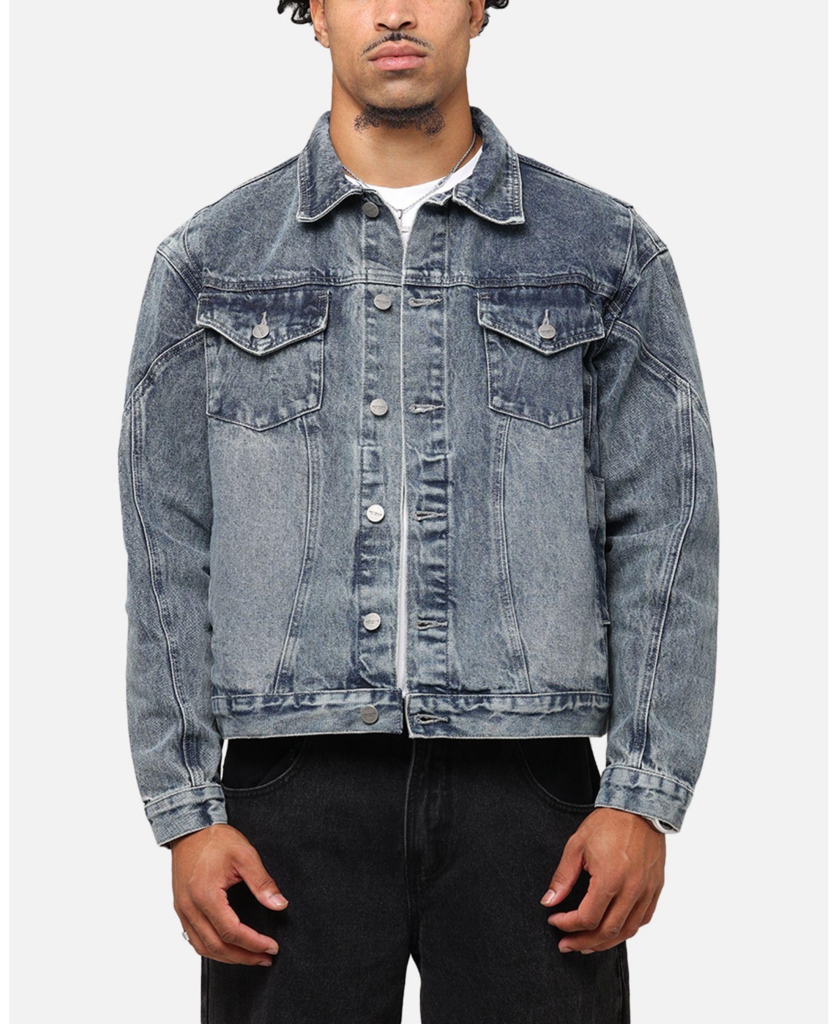 Click here for Saint Morta Mens Armoury Denim Jacket - Blue prices