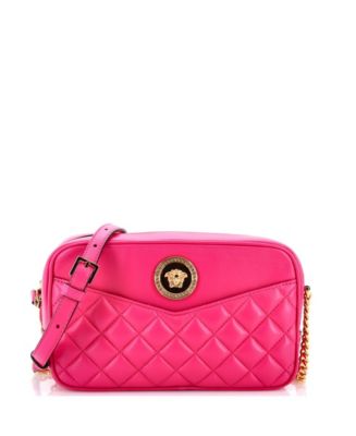 Pre-Owned Versace Medium Medusa Icon Front Slip Pocket Camera Bag ...