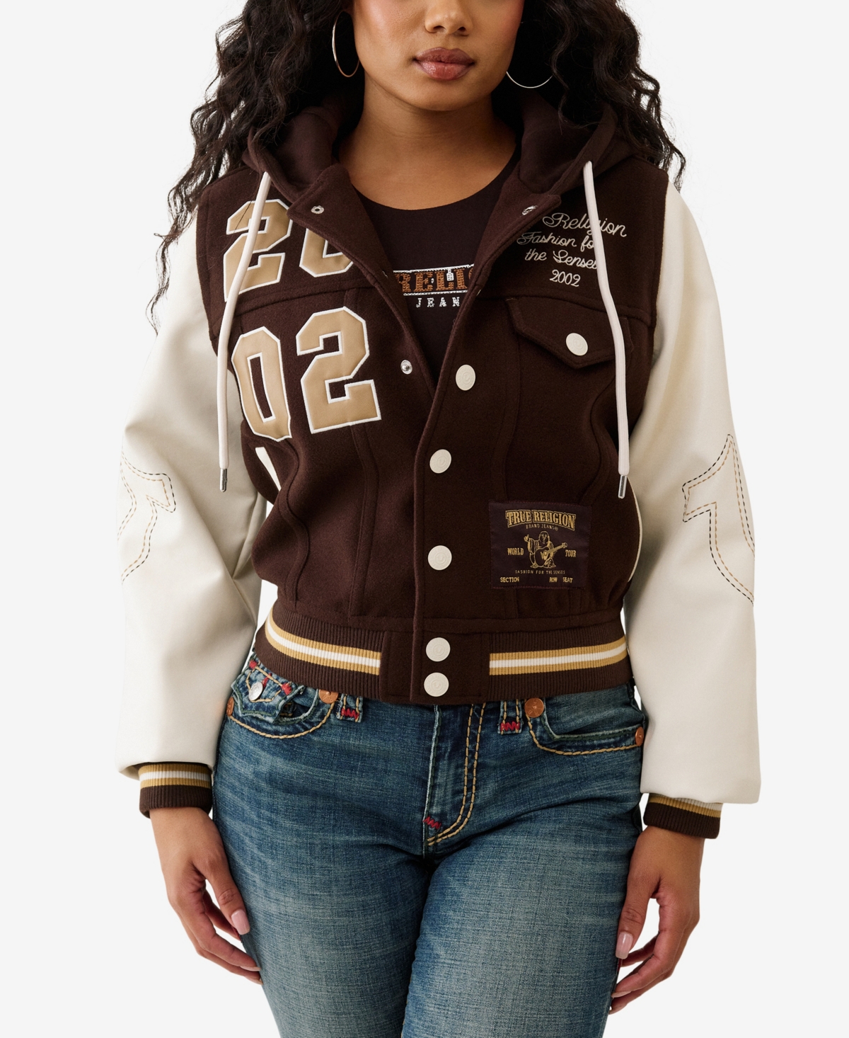 Click here for True Religion Womens Anniversary Varsity Jacket -... prices