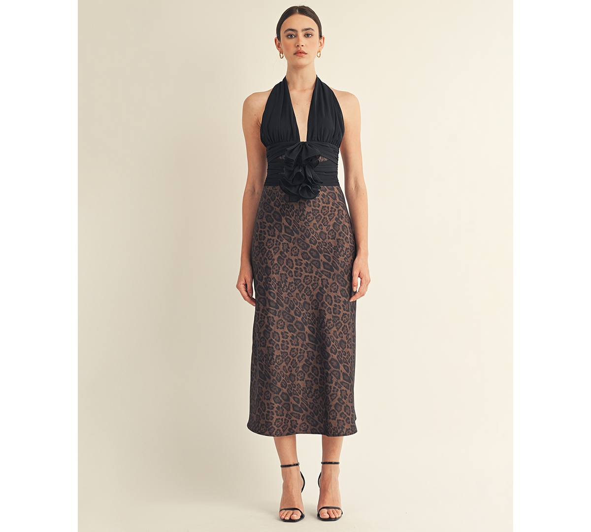 Click here for Arose Studio  Inc Womens Kessara Halter Wrap Bow D... prices