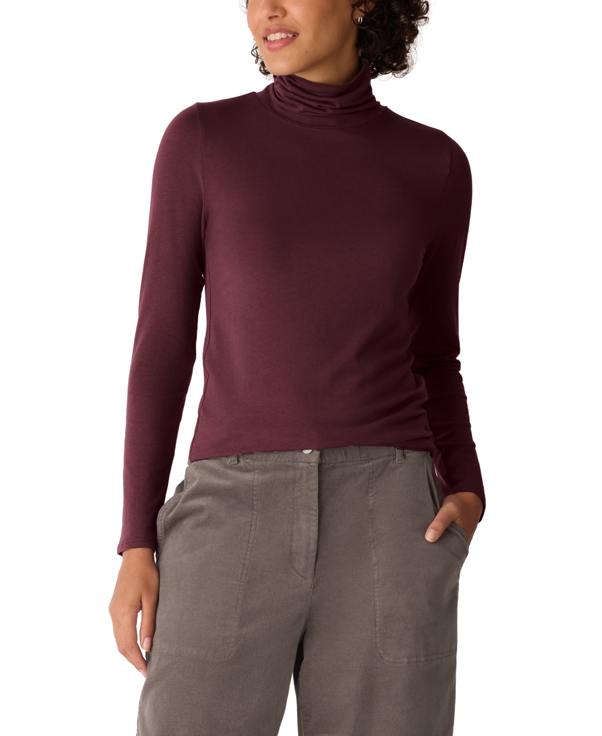 Click here for Eileen Fisher Womens Turtleneck Sweater  Regular a... prices