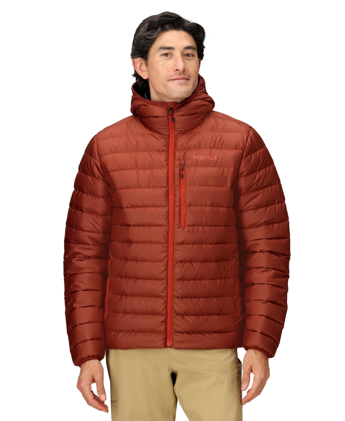 Click here for Marmot Mens Highlander Puffer Hoodie - Pecan prices