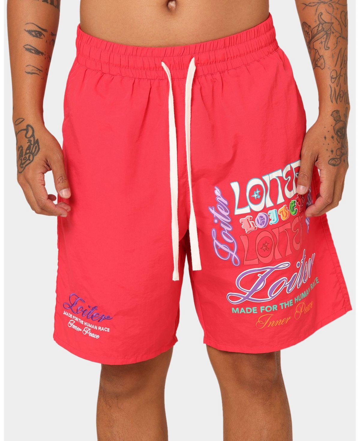 Click here for Loiter Mens Forbidden Walk Shorts - Red prices