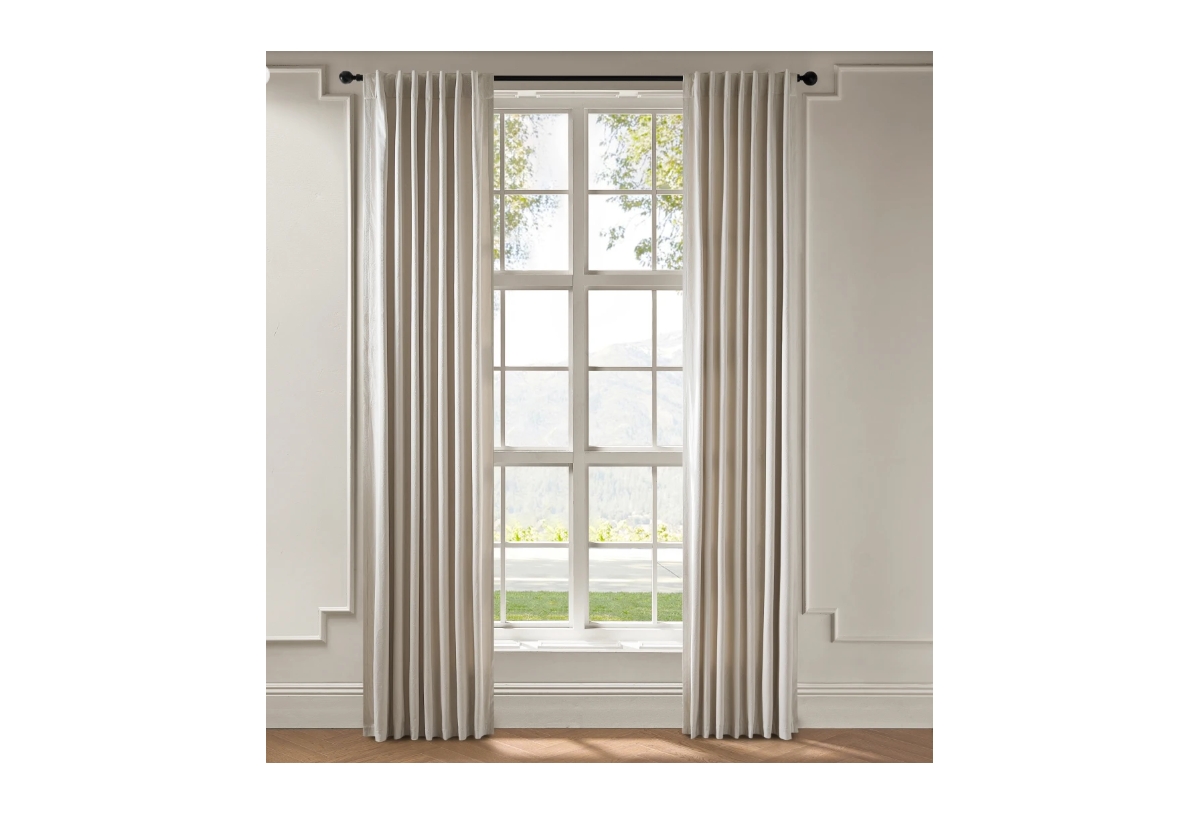 Click here for Z Gallerie Marble Velvet Curtain - White prices