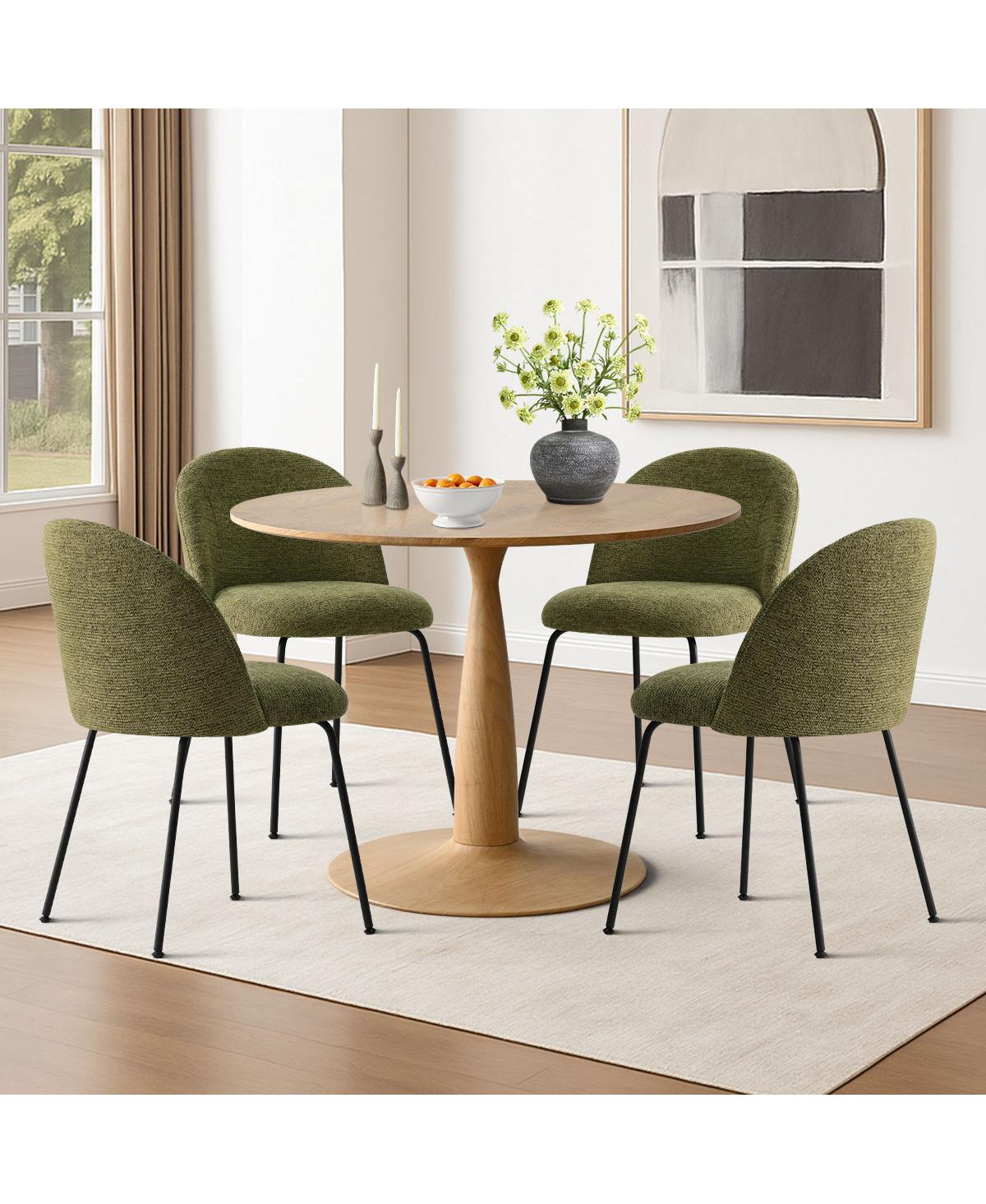 Click here for 5-Piece Round Dining Table Set  39.5 Mdf Wood Top... prices