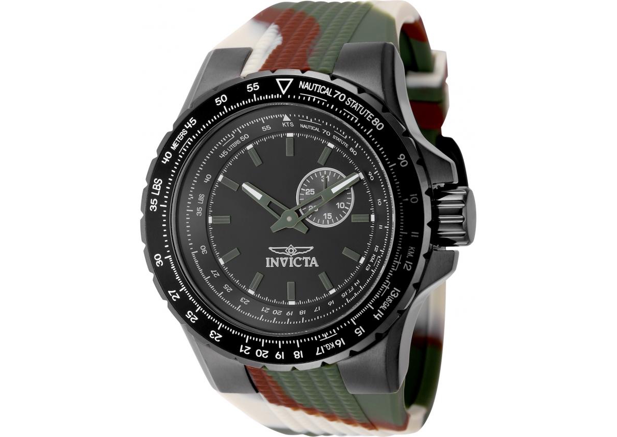 Click here for Invicta Mens 49730 Aviator Quartz VD72 Black Dial... prices