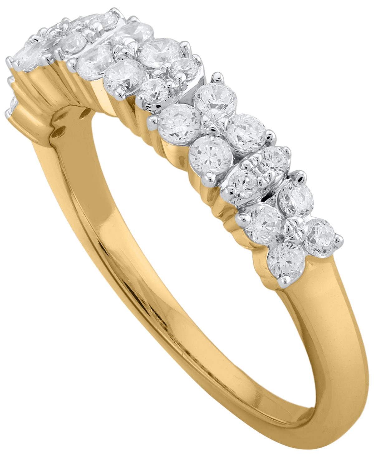 Click here for Macys Diamond Ring (1/2 ct. t.w.) in 10k Yellow Go... prices