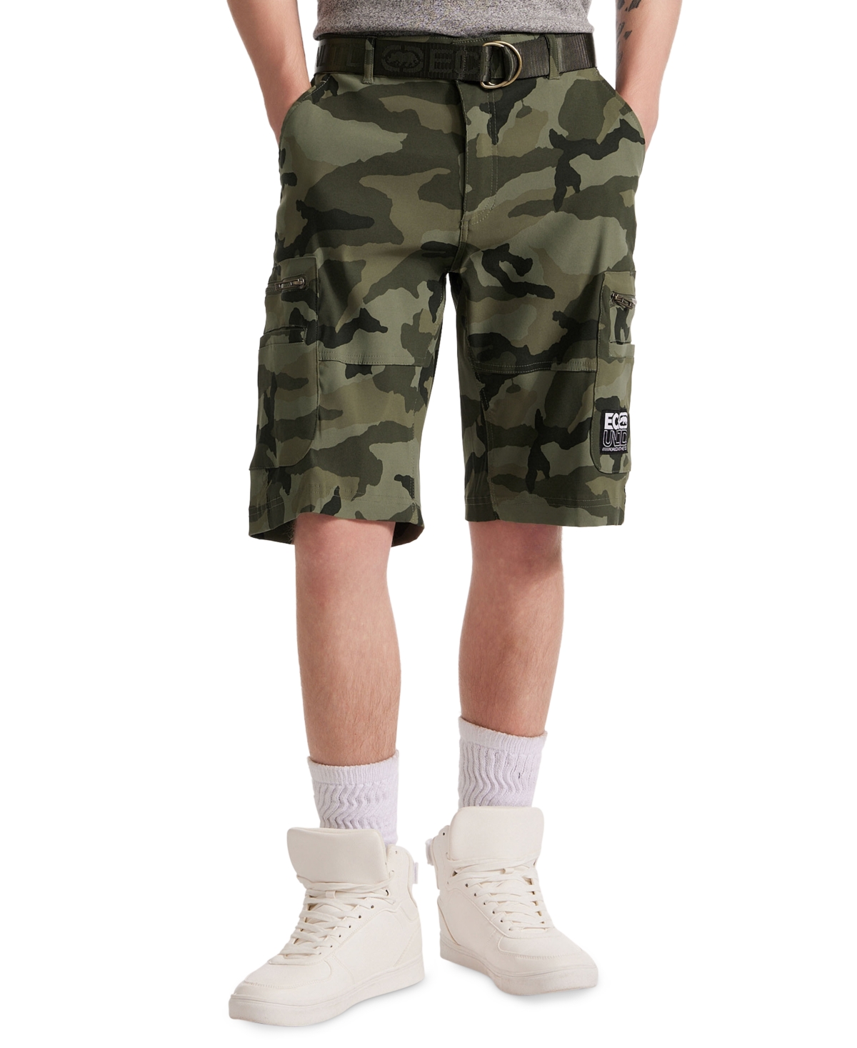 Click here for Ecko Unltd Mens Zip-a-Dee-Ay Cargo Regular-Fit Sho... prices