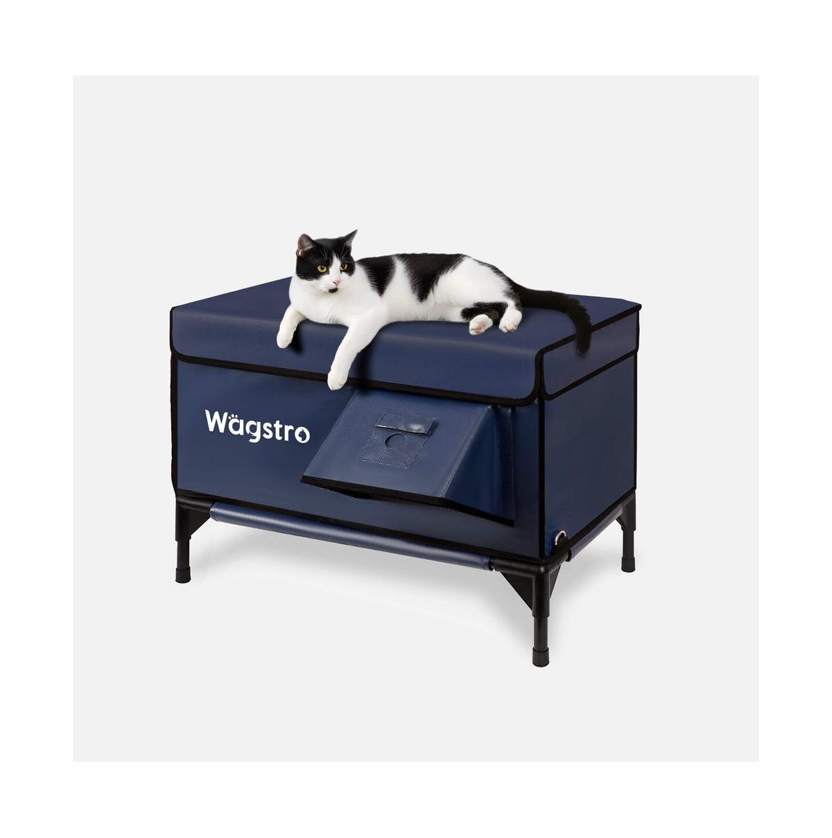 Click here for ArcticGuard Outdoor Heated Cat House – navy... prices