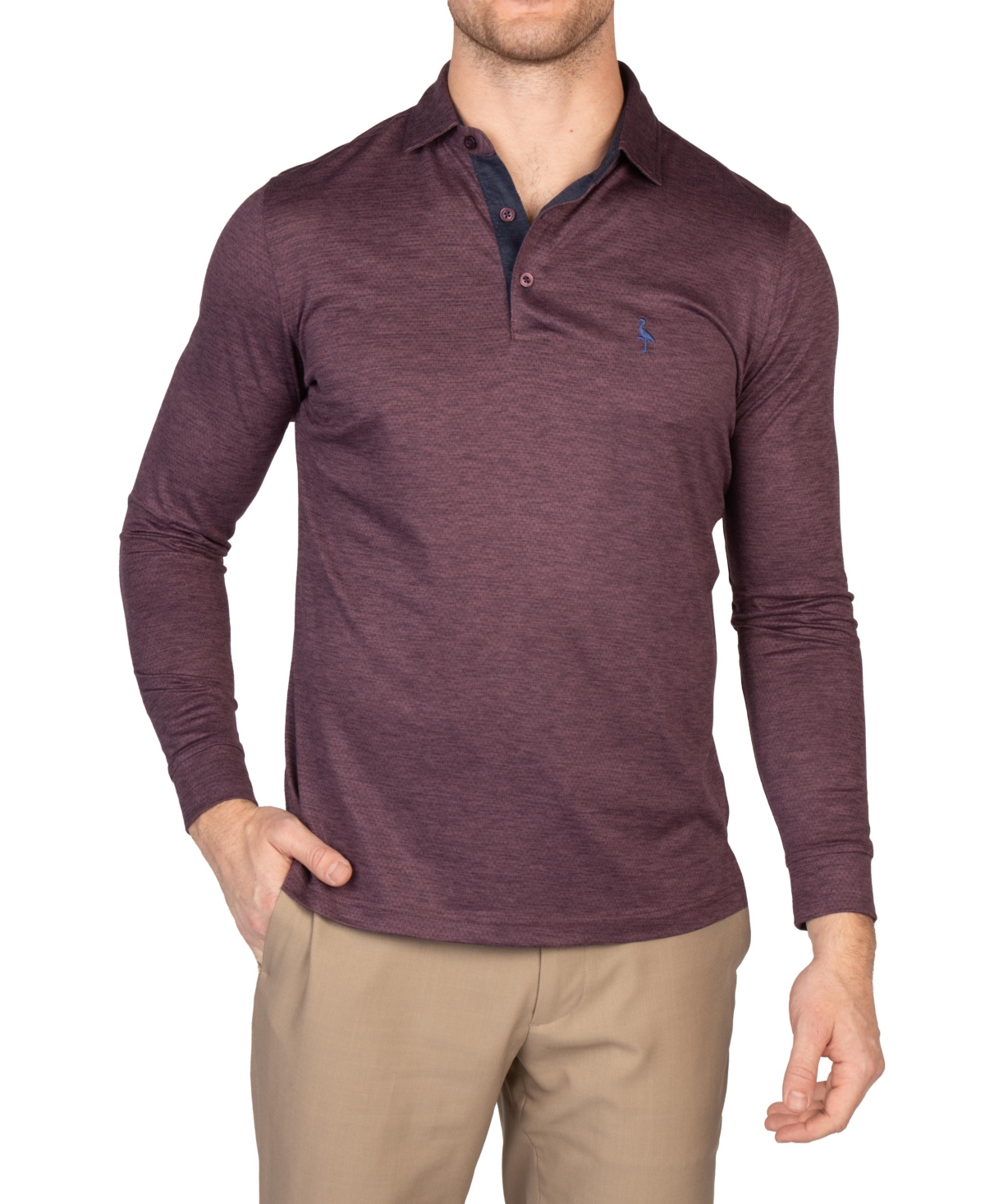 Click here for Tailorbyrd Mens Performance Mesh Long Sleeve Polo... prices