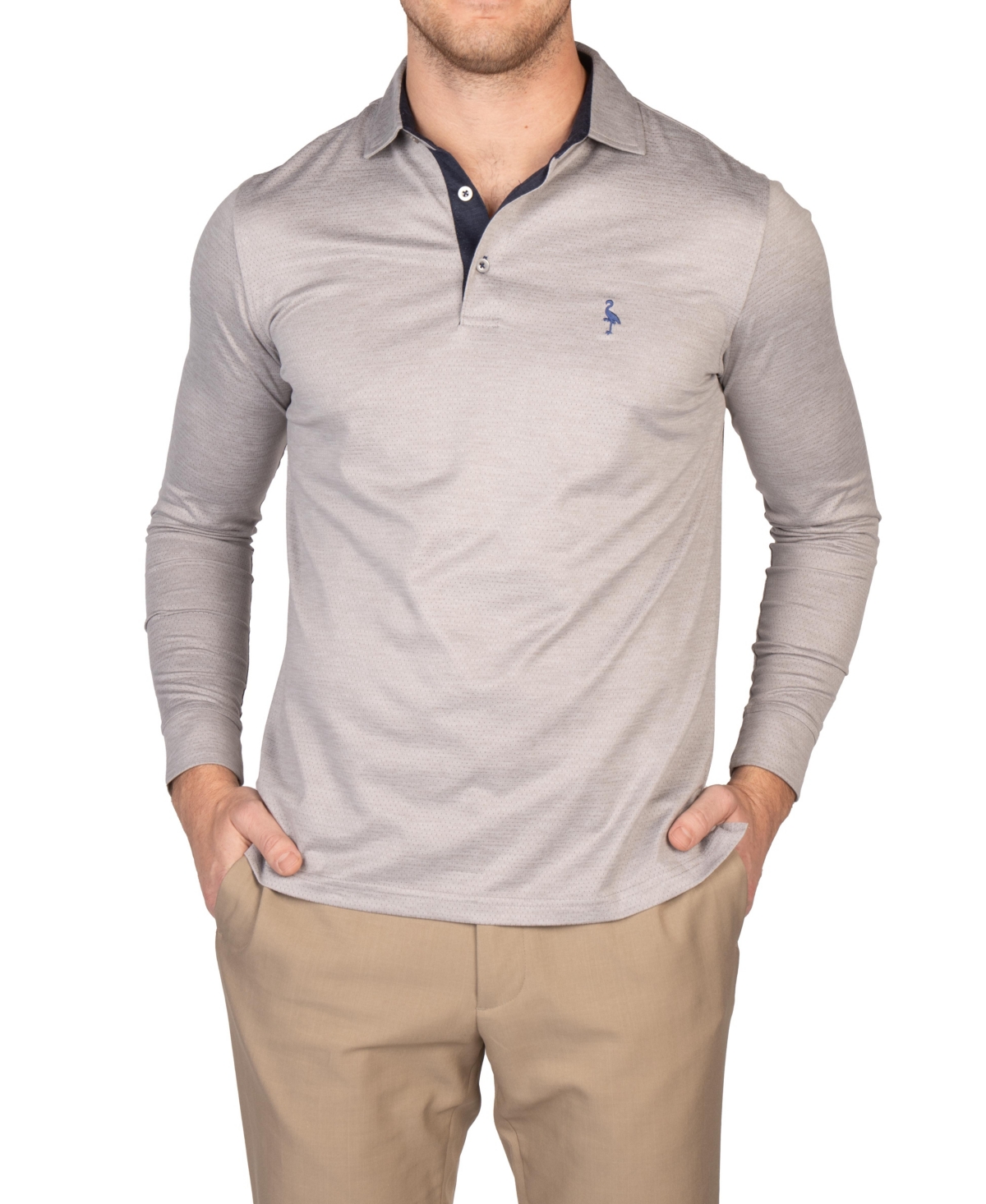 Click here for Tailorbyrd Mens Performance Mesh Long Sleeve Polo... prices