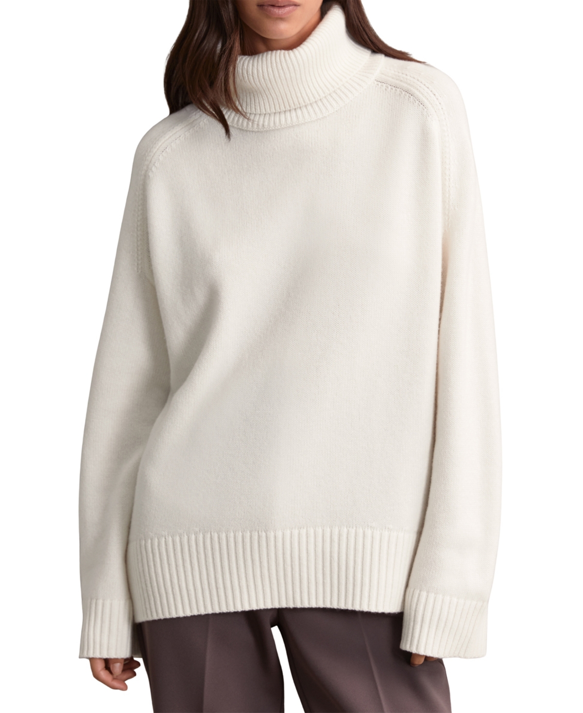 Click here for Reiss Womens Wool-Cashmere Roll-Neck Sweater - Cre... prices