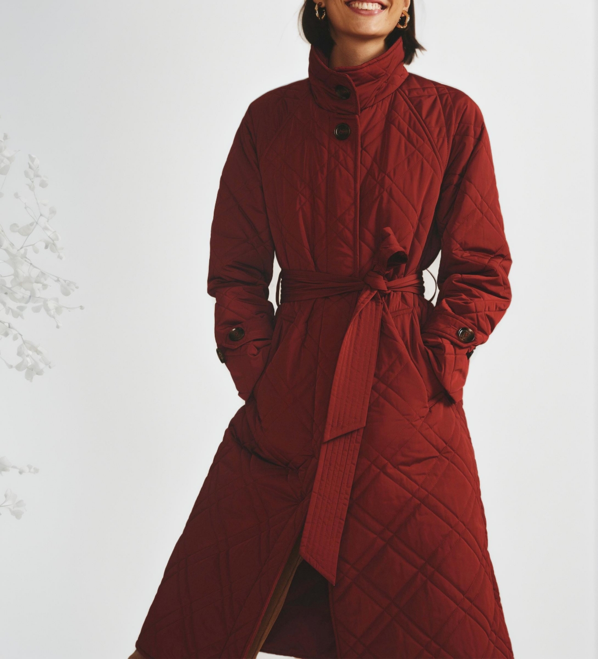 Click here for Universal Standard Womens Nehra Quilted Coat - Aut... prices