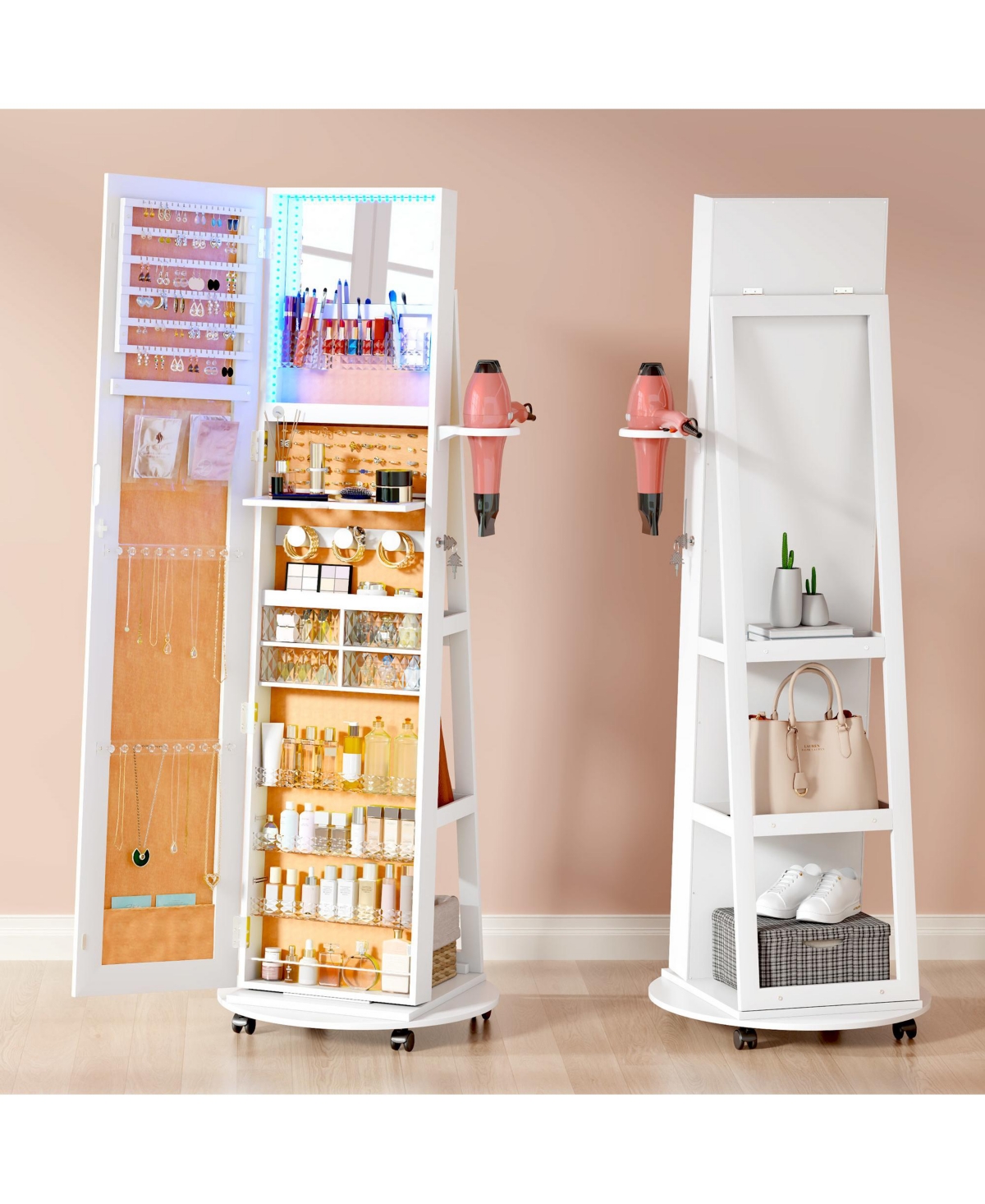 Click here for Vlsrka Color Block Full Length Mirror - White-Yell... prices