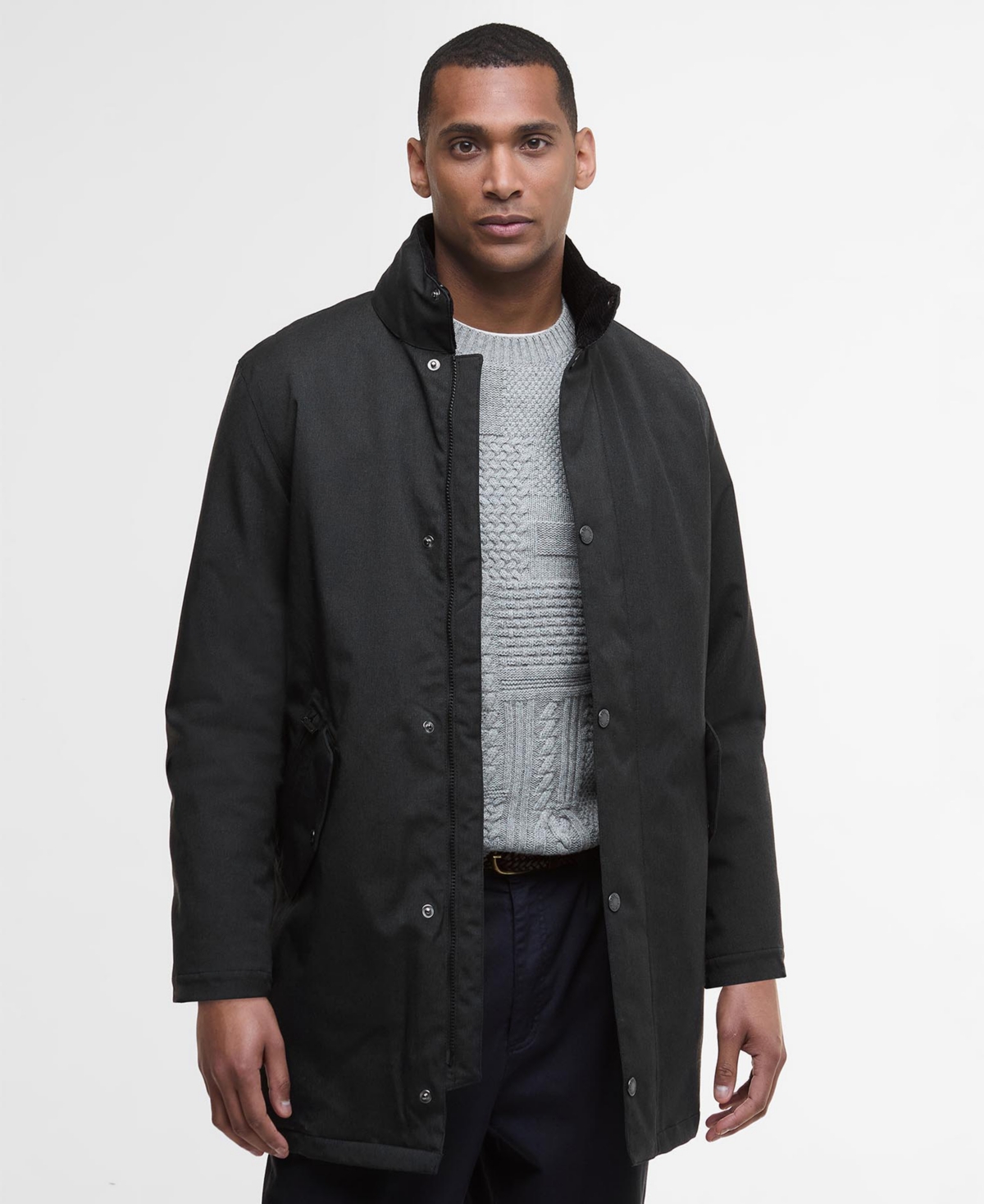 Click here for Barbour Mens Powell Waterproof Jacket - Black prices