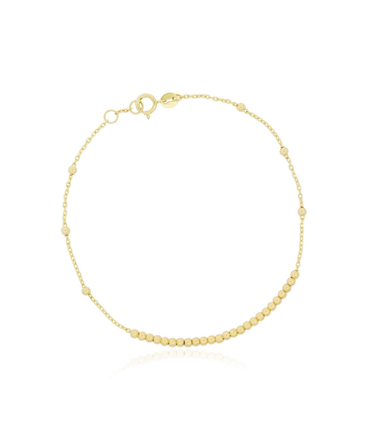 Click here for The Lovery Gold Beaded Chain Bracelet 14K Gold - G... prices