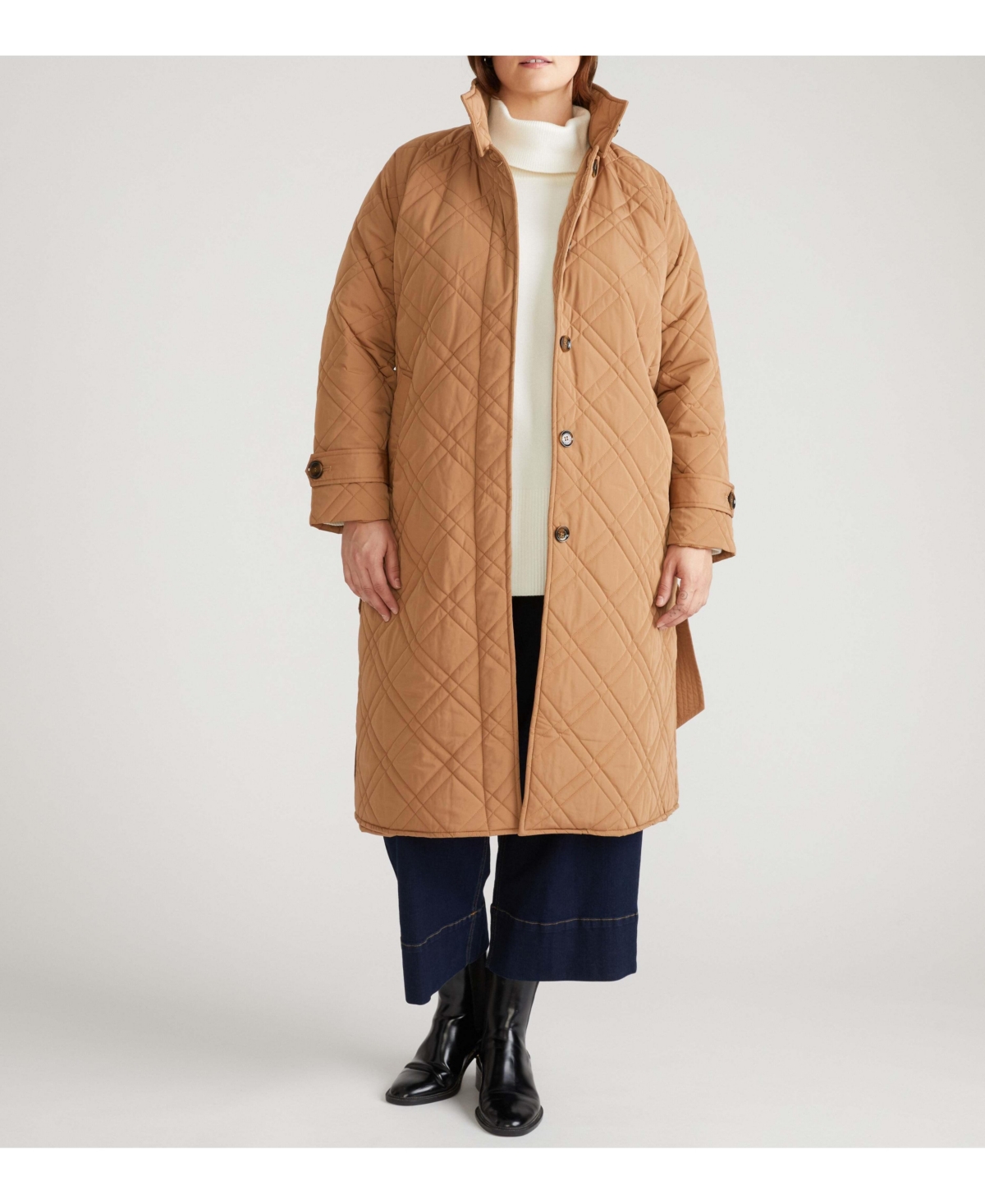 Click here for Universal Standard Womens Nehra Quilted Coat - Cla... prices