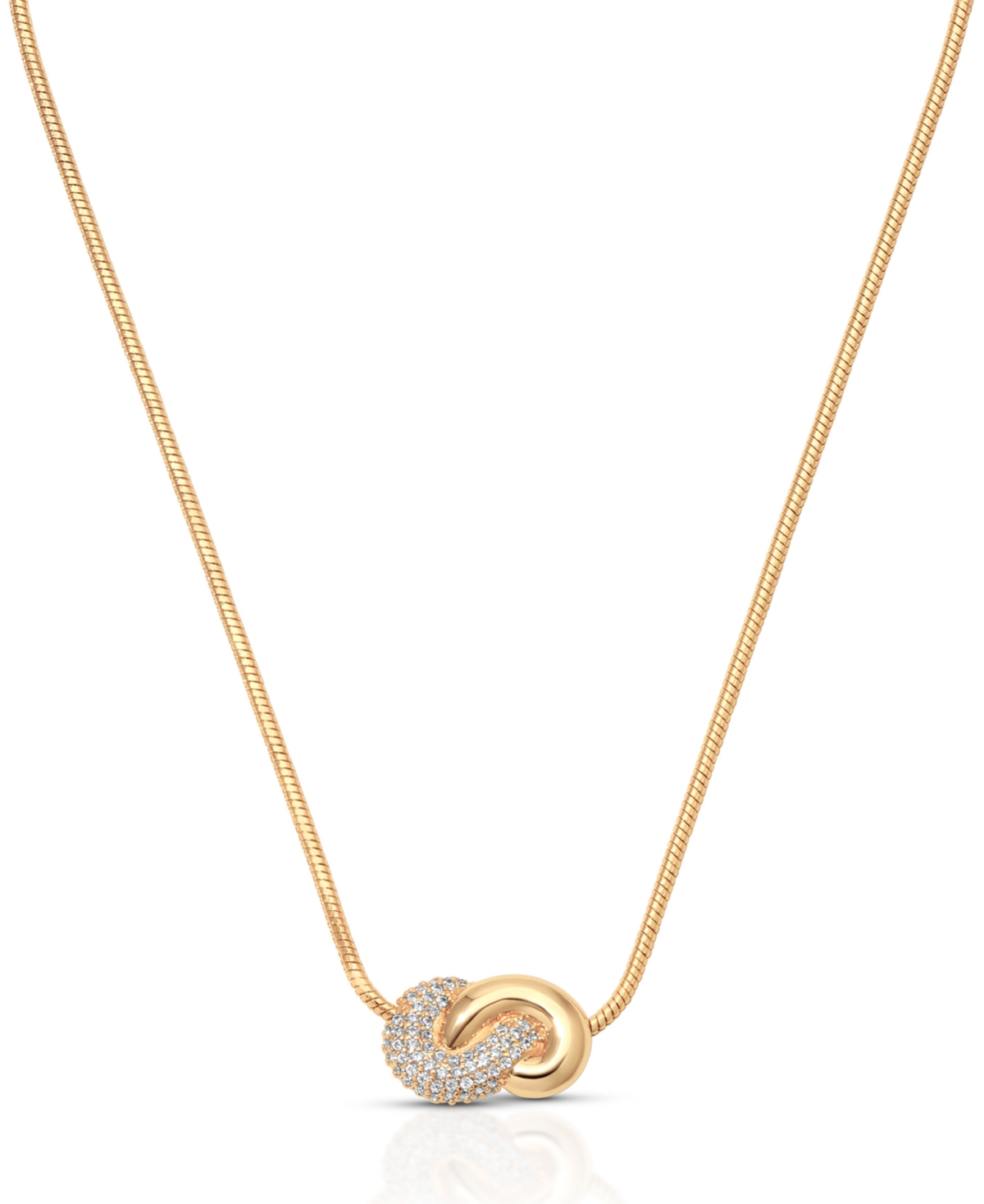 Click here for Ettika Gold Plated Love Me Knot Necklace - Gold prices