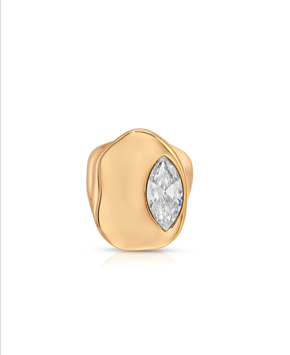 Click here for Ettika Liquid Crystal Statement Ring - Gold prices