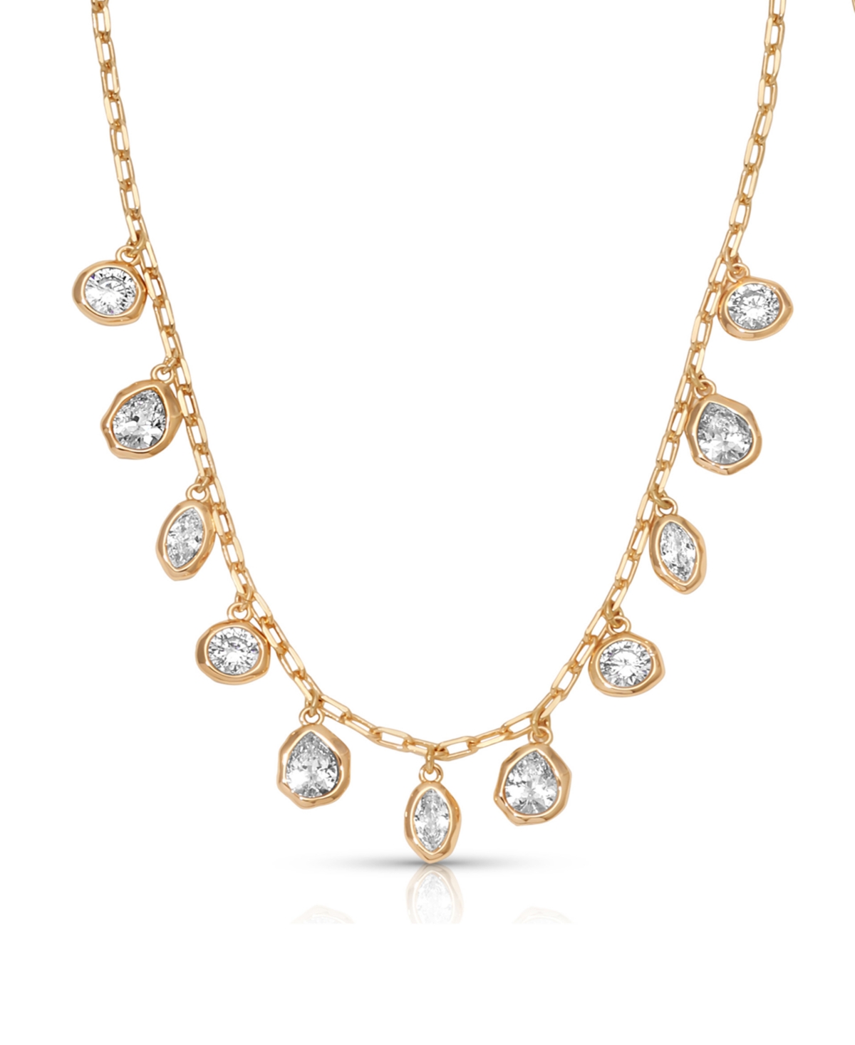 Click here for Ettika Gold Plated Liquid Crystal Charm Necklace -... prices