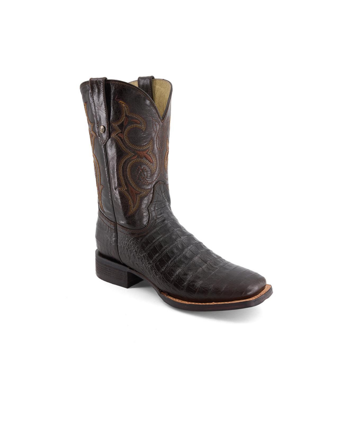 Click here for Forastero Mens Croco Embossed Leather Cowboy Boots... prices