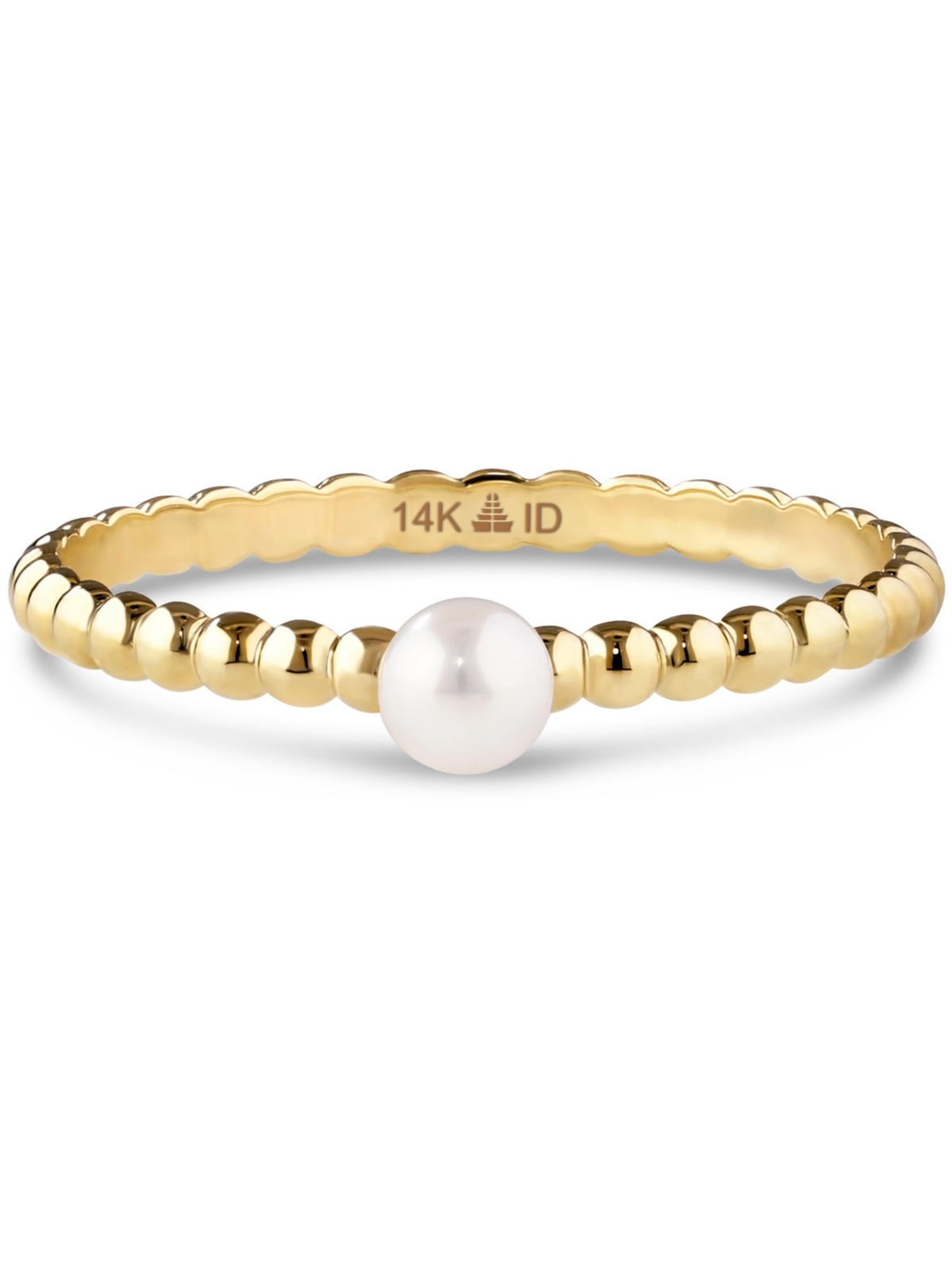 Click here for Devata Freshwater Pearl Beaded Ball Ring in 14K Go... prices
