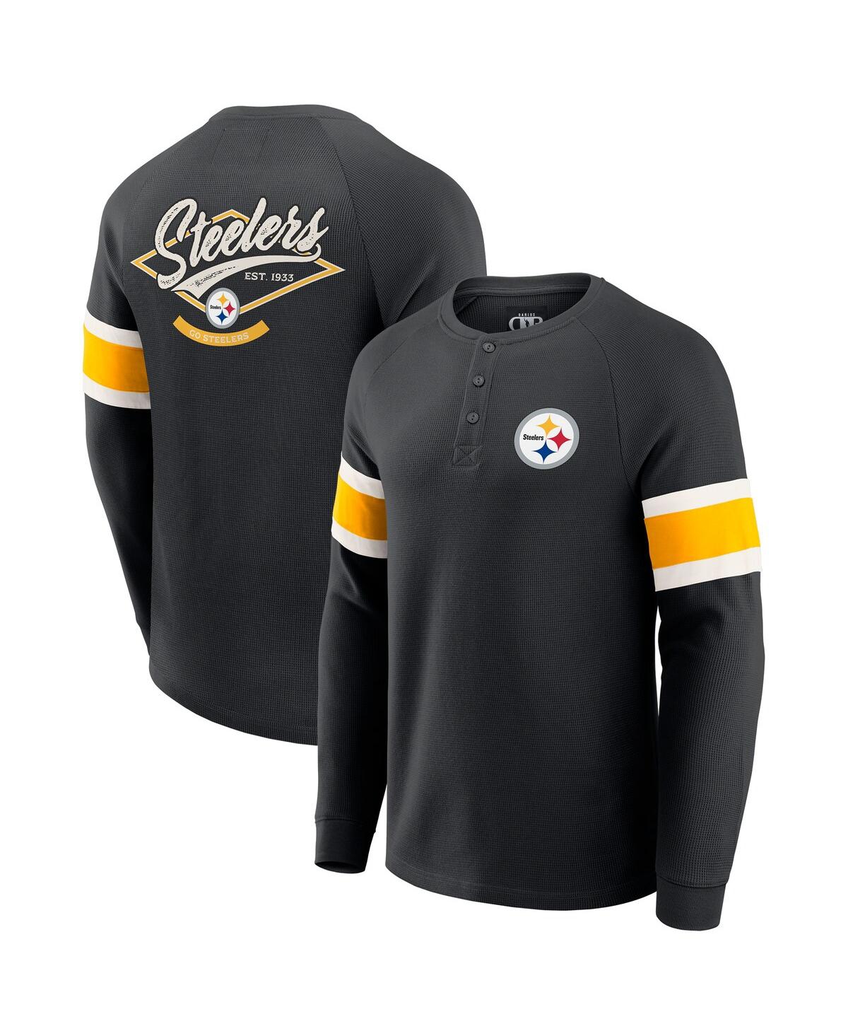 Click here for Fanatics Mens Black Pittsburgh Steelers Waffle-Kni... prices