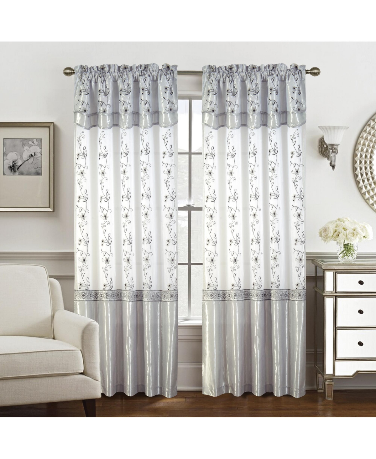 Click here for Rt Designers Collection - Priscilla Embroidered Pa... prices