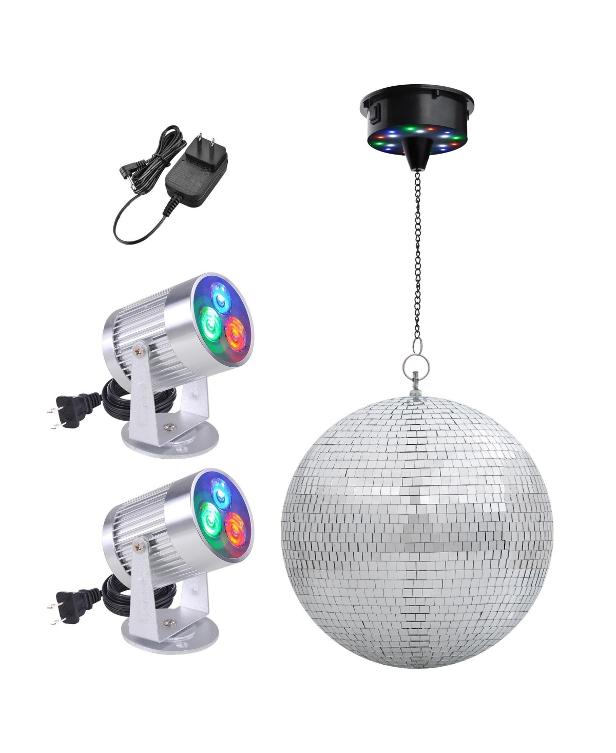 Click here for Yescom 12" Large Disco Ball with Motor and Li... prices